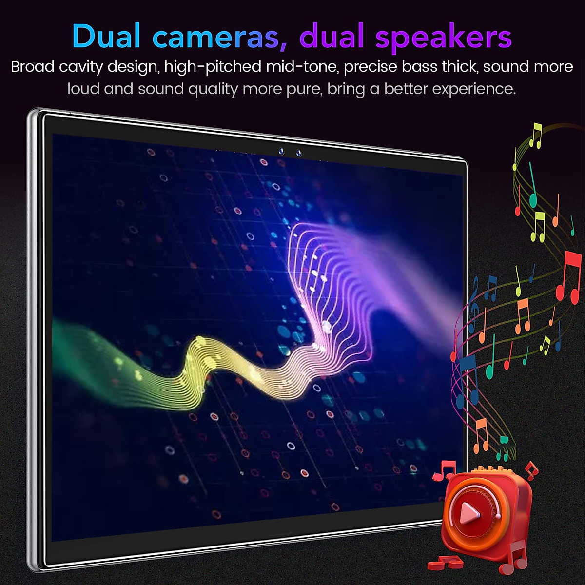 10.1 Inch Tablet 6GB RAM 128GB ROM MT6592 8 Cores CPU 8800mAh Battery IPS Tablet Office Dual Cameras (US Plug)