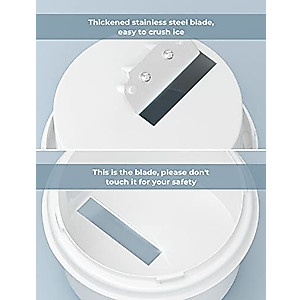 Ice Shaver Portable Ice Crusher with Free Ice Cube Trays