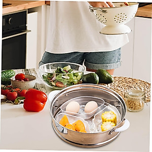 KJHBV 20pcs Compartment Steamer Mini Steamer Canning Accessories Sticky Rice Steamer Steaming Rack Stand Steamers and Baking Universal Steaming Rack Steamer Basket for Home Steamer Grid