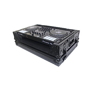 ProX Flight Case for Pioneer DDJ-1000 & DDJ-1000 SRT Digital Controller with Durable Rubber Wheels - Black on Black Design - XS-DDJ1000-WBL
