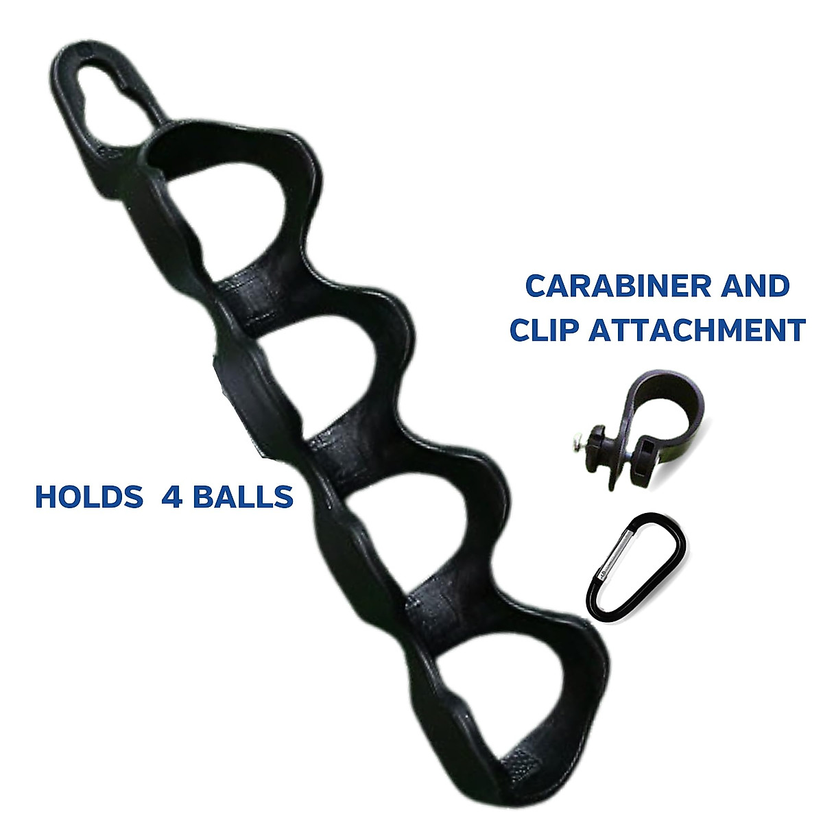 RE GOODS Golf Ball Holder - Holds 4 Golf Balls, Easy Attachment to Bag or Cart, Gift Accessories for Men and Women