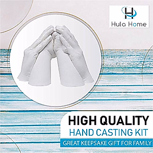 XL Hand Casting Kit for Families, Up to 6 Hands (Adults and Children) | Hand Hold Mold Plaster Casting DIY Keepsake Hands Sculpture Kit
