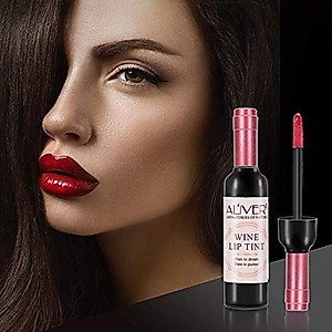 ZODENIS 5 Colors Wine Lip Tint, Wine Lipstick, Matte Lipgloss Set