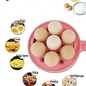 JTJxop 5.5-Inch Nonstick Electric Skillet, Mini Household Electric Frying Pan Skillet, Electric Baking Pan, Easy to Clean, 400W Yellow,B