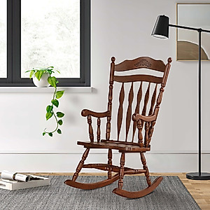 Coaster Home Furnishings Windsor Rocking Chair Medium Brown