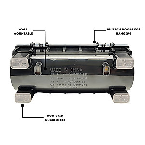 QSRProducts 7-Slot Day of The Week Covered Label Dispenser (for 3/4" or 1" Labels) - Food Sticker Holder for Inventory Management and Meal Prep, Protects Labels Inside