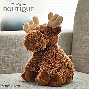 Bearington Collection Morton Plush Moose Stuffed Animal, 10.5 Inch