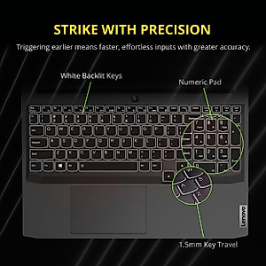 Lenovo IdeaPad Gaming 3 15.6” FHD 120Hz Laptop, AMD Ryzen 5 5600H, NVIDIA GeForce GTX 1650 4GB DDR6, 16GB RAM, 512GB SSD, Backlit Keyboard, Wi-Fi, Bluetooth, Black, Win 11 Pro, 32GB Hotface USB Card