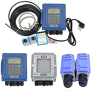 RaeSung Digital Portable Ultrasonic Flowmeters Flow Meter TUF-2000B+TM-1 DN50-700mm with TM-1 Medium Clamp-on Transducer