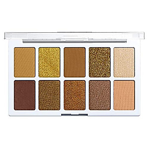 Wet n Wild Color Icon 10-Pan Eyeshadow Makeup Palette, Yellow Call Me Sunshine, Long Lasting, Shimmer, Metallic, Glittery, Matte, Rich Smooth Pigment, Cruelty Free