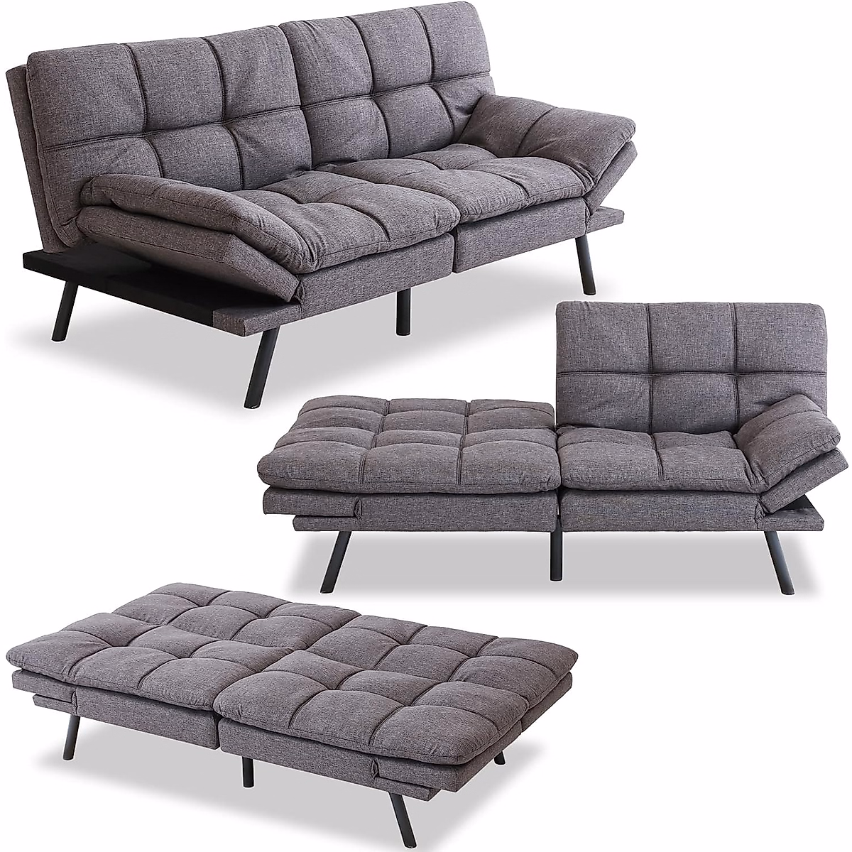 MUUEGM 267FA-DGY Sofabed, Medium, Gray-01