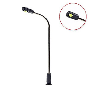 LQS05 10pcs Model Railway Train Lamp Post 3.6cm or 1.42inch Street Light Bright Cool White N Z Scale LEDs New