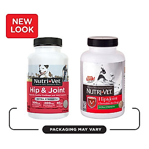Nutri-Vet Hip & Joint Extra Strenght Chewable Tablets for Dogs, 75 count (24743-3)