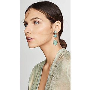 Elizabeth Cole Women's Olivia Earrings, Sunny Turquoise, Blue, Green, One Size
