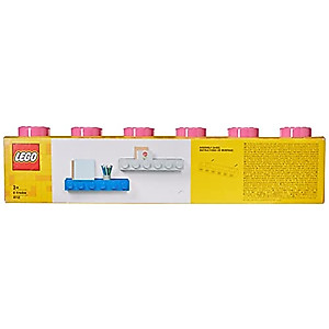 ROOM Copenhagen, Lego Book Rack - Decorative Floating Shelf Storage - Pink