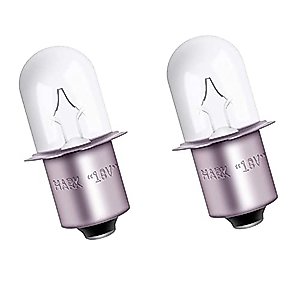 Podoy 780287001 Flashlight Bulbs for Compatible with Ryobi Ridgid 18V Flashlight P704 P703 P700 (2 Pack,white)