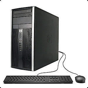HP Compaq Pro 6200 Tower Desktop PC, Intel Core i3-2100 3.1GHz, 8G DDR3, 500G, WiFi, Bluetooth 4.0, DVD, Windows 10 64-Multi-Language Support English/Spanish/French (Renewed)