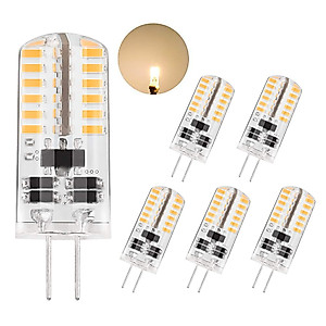 DiCUNO G4 3W LED Warm White Light Lamps AC/DC 12V Non-dimmable Equivalent to 20W~25W T3 Halogen Track Bulb Replacement LED Bulbs 10 Pack