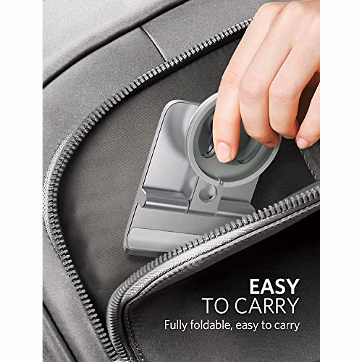 Laxarmer Phone Stand for MagSafe Charger, Adjustable Aluminum Stand Holder Dock Cradle for Desk, Compatible with iPhone 14 13 12 Mini, Pro, Pro Max, MagSafe Charger Not Included-Silver