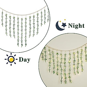 Yastouay Clearance 40" Artificial Eucalyptus Hanging Wall Decor with 6.56Ft Light Boho Wall Decor Wooden Beads Garland Fake Eucalyptus Plant Faux Fake Greenery Vines for Bathroom Bedroom Nursery