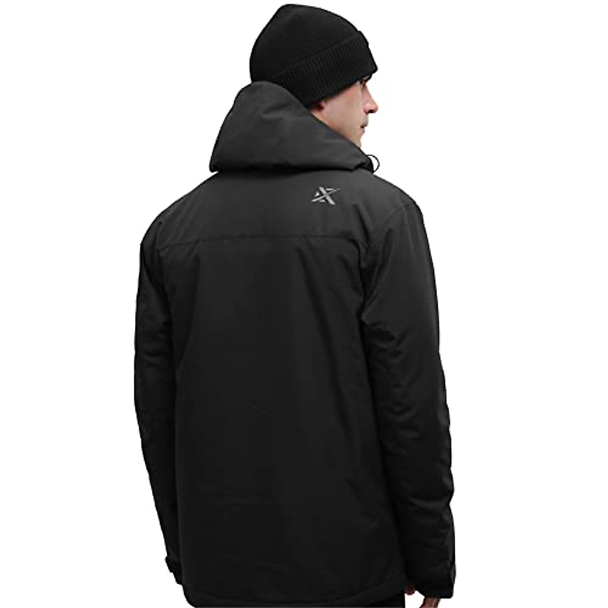 Extremus Outlook Peak Ski Jacket for Men, Waterproof Warm Winter Coat with Adjustable Hood and Water-Resistant Zippers