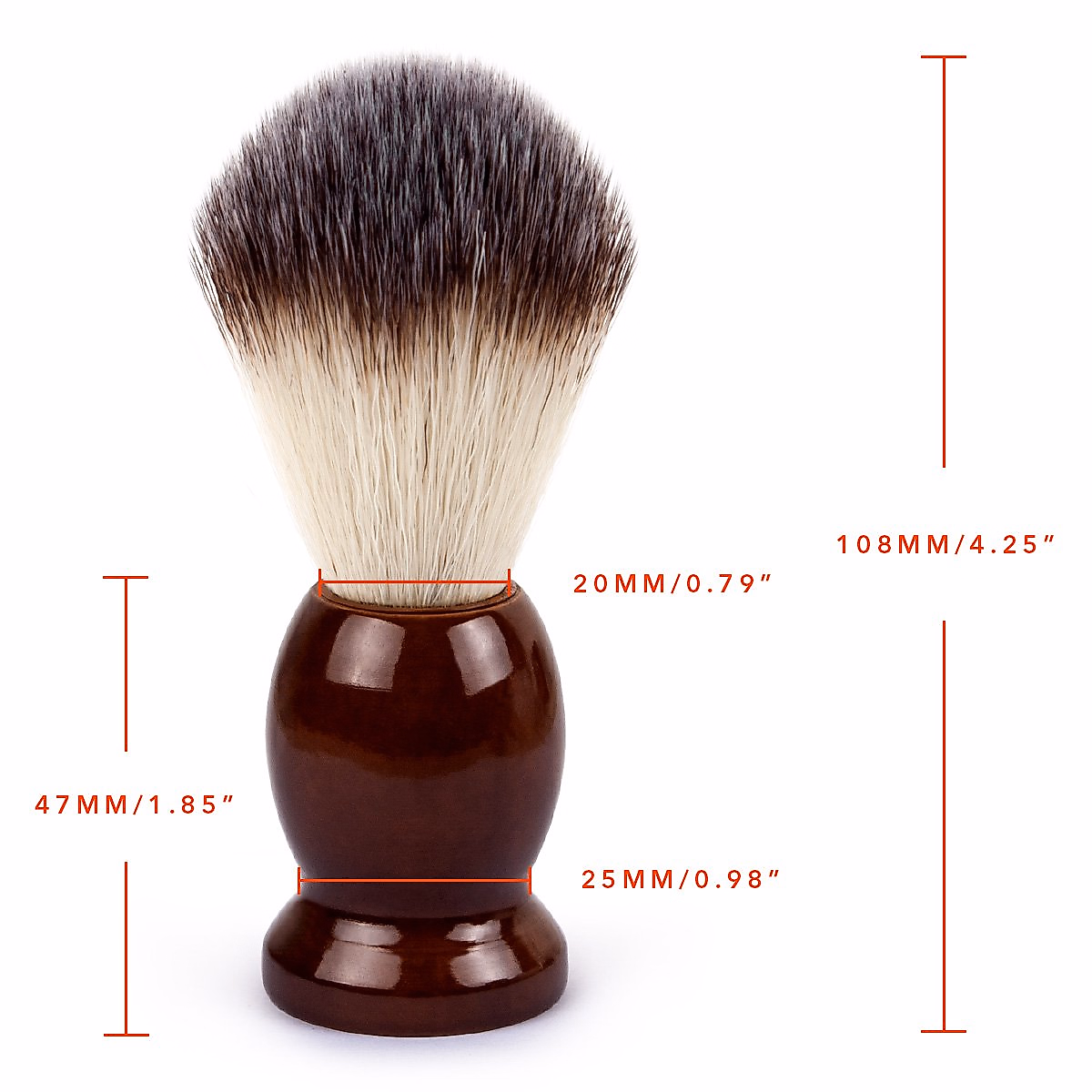 QSHAVE 100% Best Original Pure Badger Hair Shaving Brush Handmade. Real Wood Base. Perfect for Wet Shave, Safety Razor, Double Edge Razor