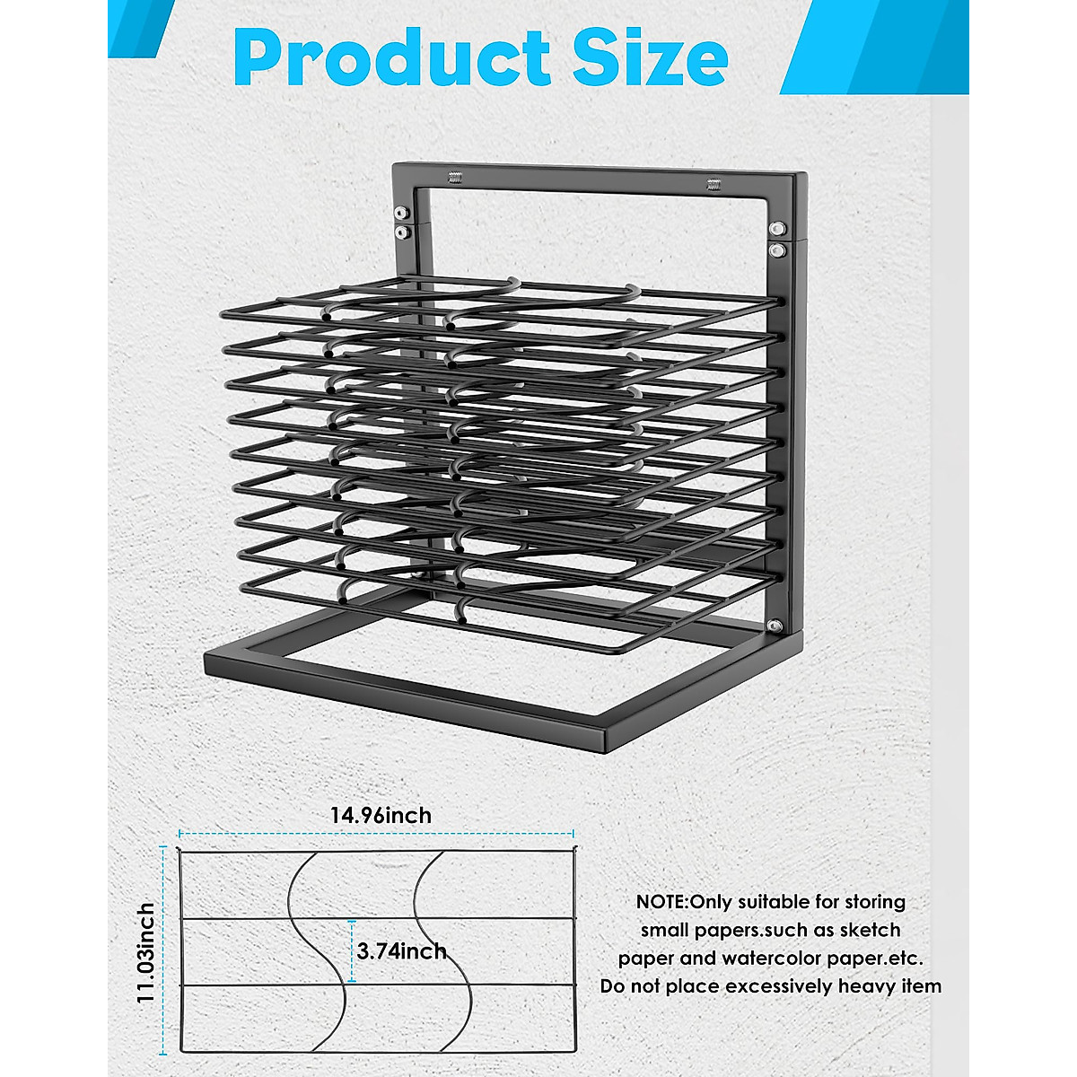 WISIMMALL Art Drying Rack, Paint Drying Rack with 9 Removable Shelves,Wall Art Storage Drying Rack with Wheels for Classrooms & Art Studios(9 Shelves)