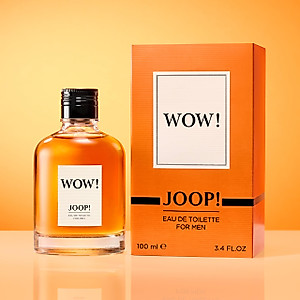 JOOP! Wow! Eau de Toilette – Woody Men's Cologne – With Notes of Cardamom, Bergamot, Vetiver & Vanillla – Luxury Perfumes for Men – Long Lasting Fragrance – 3.3 fl oz.