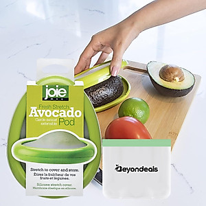 Beyondeals Joie Fresh Stretch Pod For Avocados, Silicone Food Saver | Bundled Reusable Food Storage Bag, Optimal Preservation, Flexible Design, Reusable, Compact - [Pack Of 2]