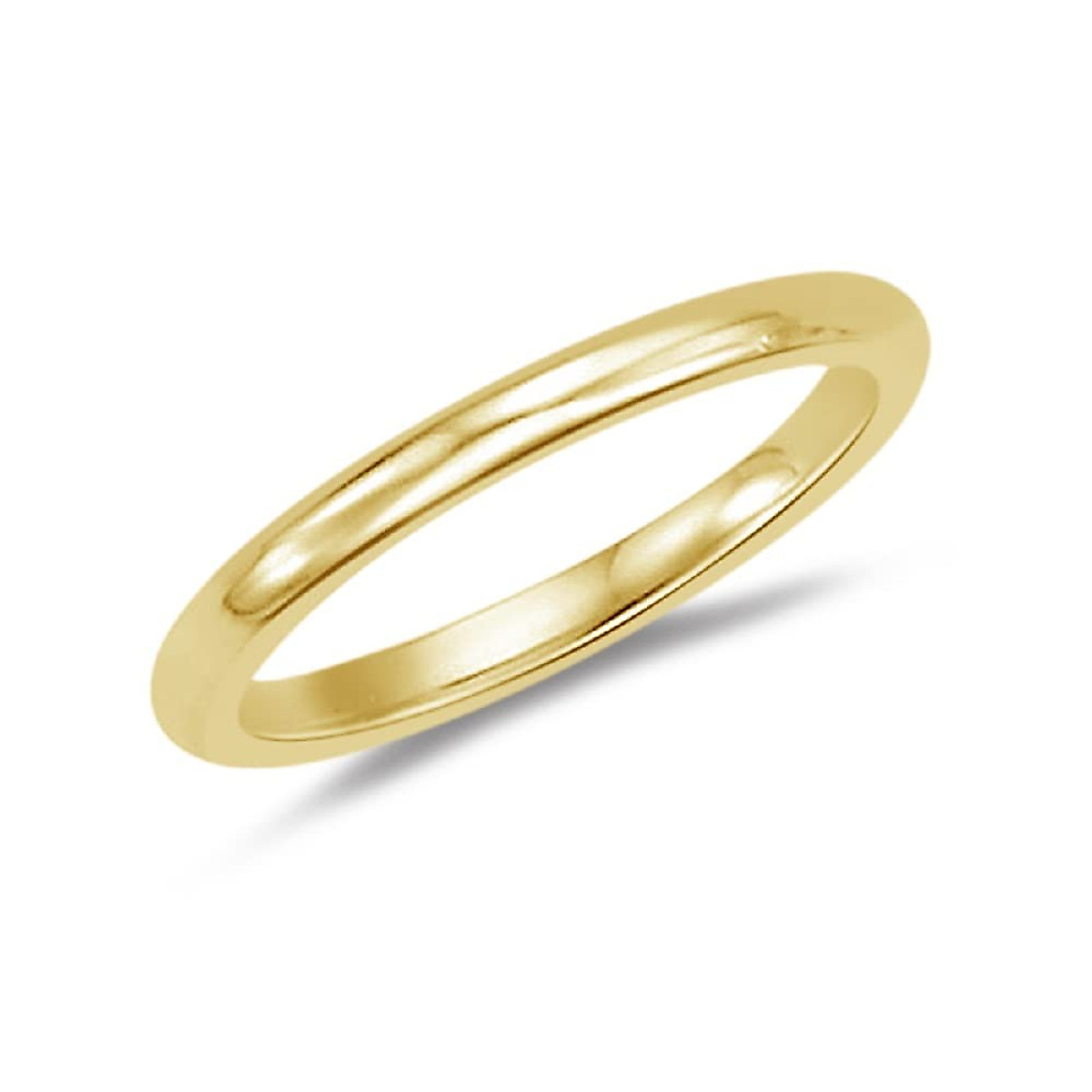 Vogati Wedding Band - 18K Yellow Gold 2.5 mm Comfort-Fit Wedding Band - Valentine's Day Sale