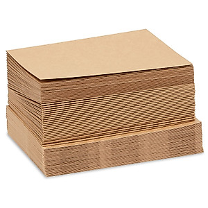 48 Pack Kraft Brown Blank Greeting Cards with Envelopes, Folded Cardstock for DIY Wedding, Birthday Invitations, Crafts (4x6 In)