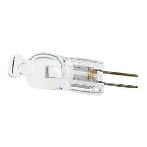 SYLVANIA 58661 20-Watt, 12-Volt, G4 Bi-Pin, Clear, Tungsten T3 Halogen Quartz Lamp with UV Filter