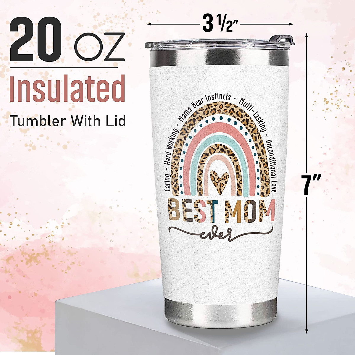 Christmas Gifts for Mom from Daughter, Son - Mom Christmas Gifts - Mom Gifts from Daughters, Sons - Mom Birthday Gifts, Birthday Gifts for Mom - Great Mother Gifts, Presents for Mom, Mom Tumbler 20Oz