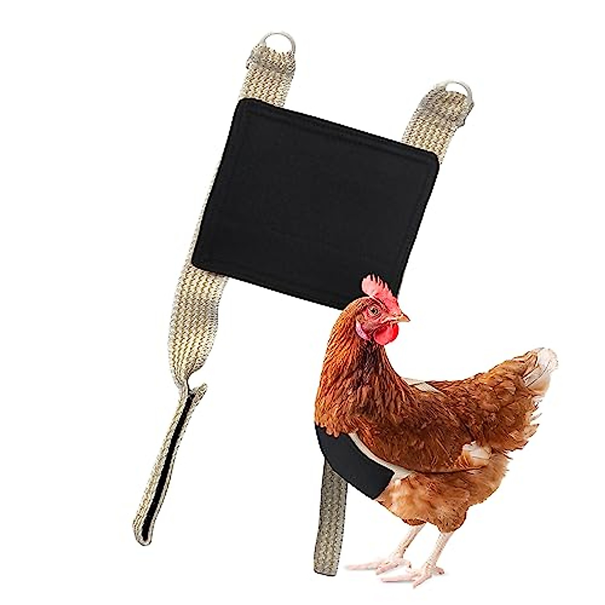 Birdy Bra Standard Chicken Hook-and-Loop Crop Bra, Black