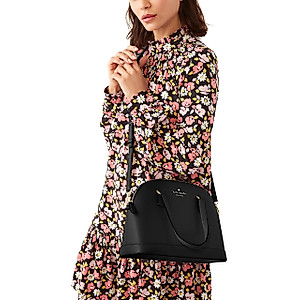 Kate Spade Saffiano Leather Medium Dome Satchel (Black)