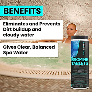 Spa Bromine Tablets for Hot tub, 1.5lbs - Spa Sanitizing Bromine for Hot Tubs & Spa Bromine Tablets - Recommended Hot Tub Bromine Sanitizer by AquaDoc