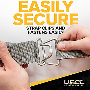 US Cargo Control Appliance Truck Replacement Strap - for Use with US Cargo Control Steel Appliance Track with Single or Double Auto Recoil