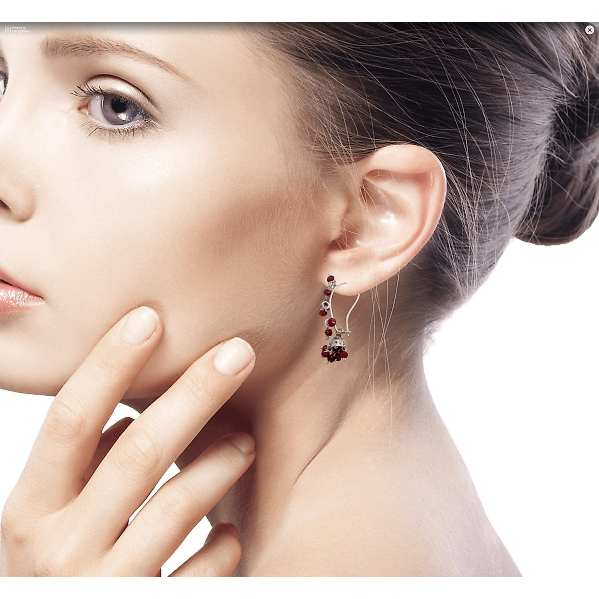 NOVICA Artisan Handmade Peridot Dangle Earrings Sterling Silver Fair Trade Jewelry Green India Flash Birthstone [1.3 in L x 0.4 in W x 0.2 in D] ' Mughal Adoration'