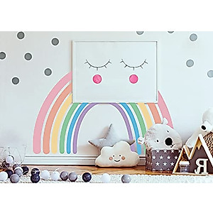 Decords Rainbow Wall Decals Peel and Stick - Rainbow Wall Sticker Decals, Boho Rainbow Decor for Kids Bedroom - Rainbow Decor for Girls Bedroom, Nursery Decor - Made in Europe, 2 Years Warranty