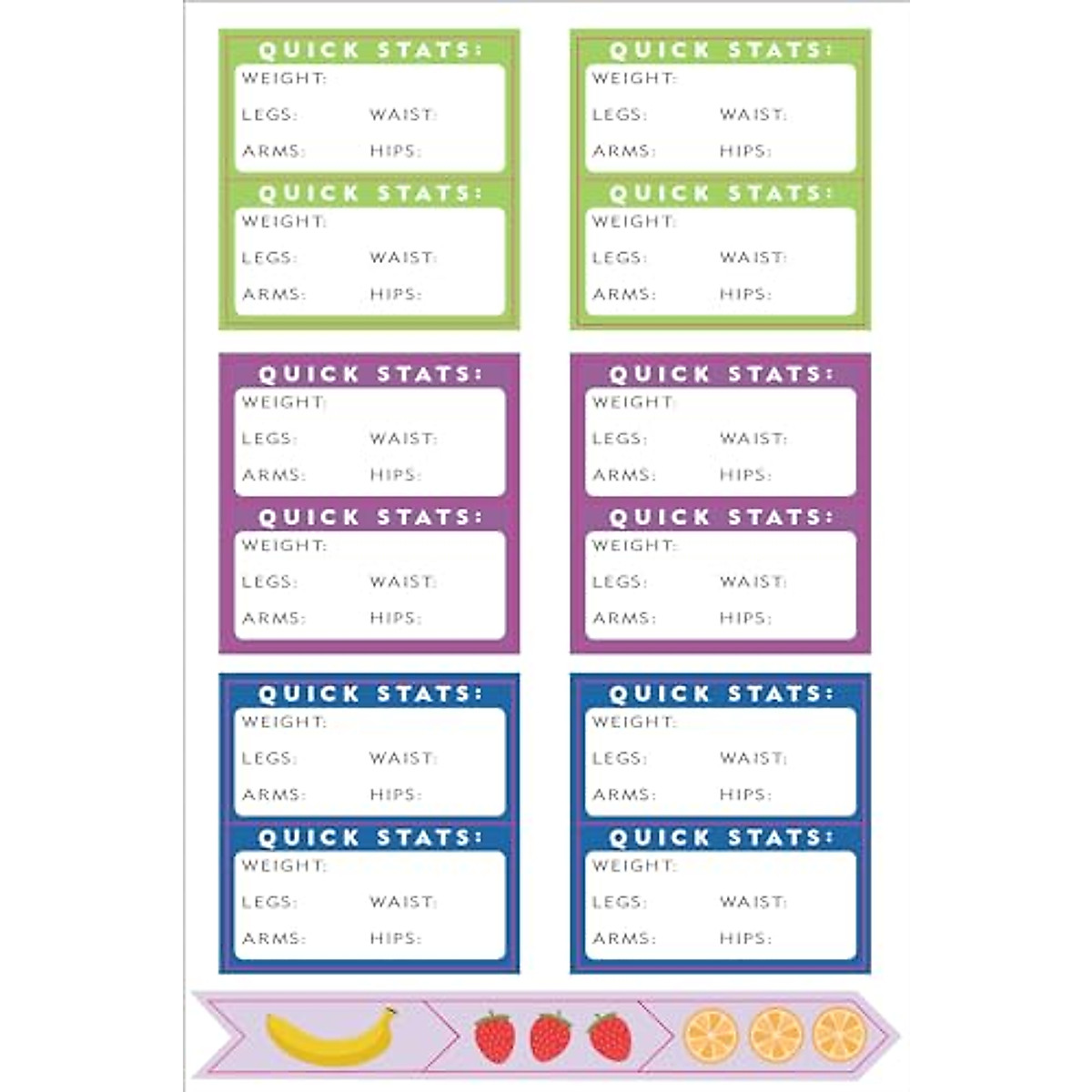 Essentials Health & Fitness Planner Stickers (Set of 325 Stickers)