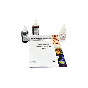 ALDON Innovating Science Negative Stain Kit - Set of 3 30mL Microscope Stains - Congo Red, Hydrochloric Acid, Formalin Nigrosin Solution