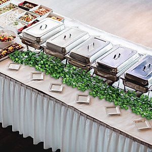 Ohuhu 20 Pack 131 FT Artificial Ivy Leaf Fake Plants Vines, Greenery Garland Leaves Hanging for Home Kitchen Office Garden Wedding Party Home Wall Indoor Outdoor Decor, 79 Inch Each, Green