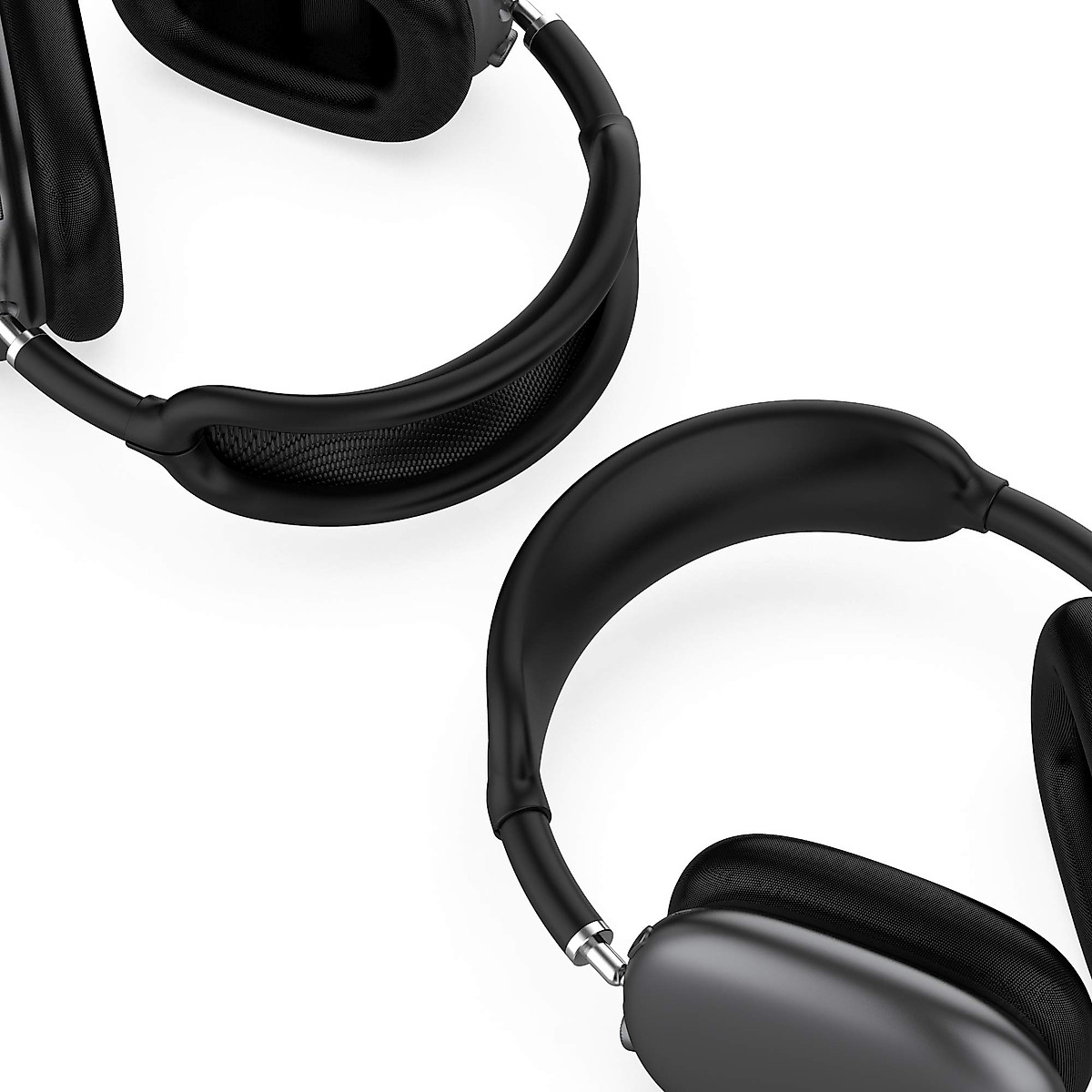 AWINNER Headband Cover Compatible for Apple AirPods Max,Washable Soft Silicone Headband Protectors/Comfort Cushion/Top Pad Protector Sleeve for AirPods Max (Black)