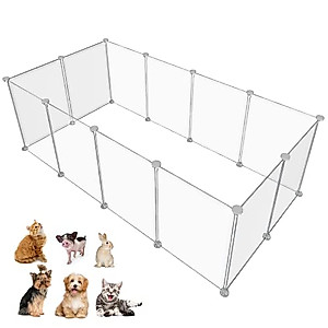 HOMICKER Pet Playpen Portable Small Animals Playpen, Pet Fence Yard Fence for Guinea Pigs, Bunny, Ferrets, Mice, Hamsters, Hedgehogs, Puppies, Turtles