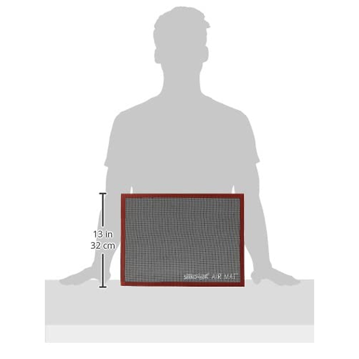 Silikomart Air Mat Perforated Silicone-Fiberglass Baking Mat 11-7/8 Inch x 15-3/4 Inch (300 Millimeters x 400 Millimeters)