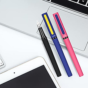 GC QUILL Calligraphy Pens Set 64pcs - Calligraphy Fountain Pen Set with 3 Fountain Pens, 7 Varied Nibs, 54 Ink Cartridges(10 Colors) - Writing, Drawing and Calligraphy Practice for beginner GC-F354