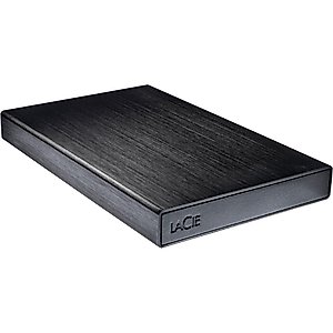 LaCie Rikiki Superspeed 500 GB USB 3.0 Portable External Hard Drive 301949 (Black)