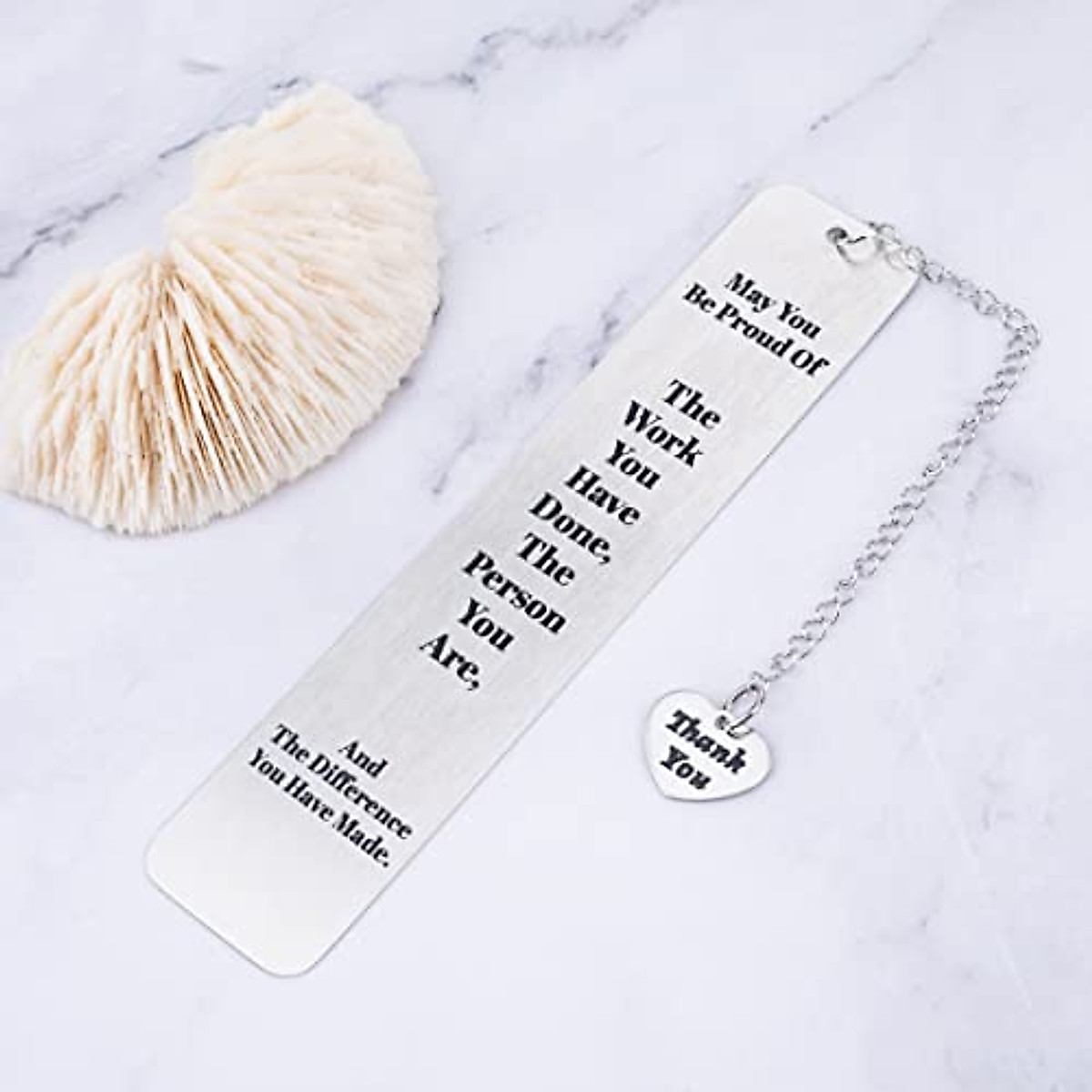 Colleague Coworker Leaving Gifts for Women Men Employee Thank You Gifts Inspirational Metal Bookmark May You Be Proud of the Work You Do for Boss Friends Book Lover Retirement Christmas Birthday Gifts