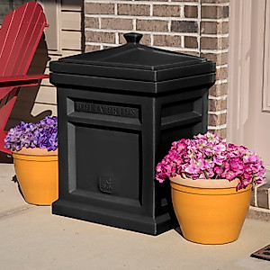 Step2 Express Package Delivery Box for Outside, Durable Weather Resistant, Parcel Outdoor Storage and Package Box, Black