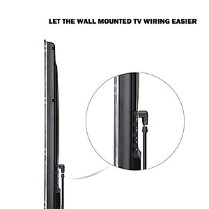 VCE HDMI 90 and 270 Degree Adapter 6-Pack, Right Angle HDMI Adapter Male to Female L-Shape Connector with 4K@60Hz, 3D for TV Stick, HDTV, PC